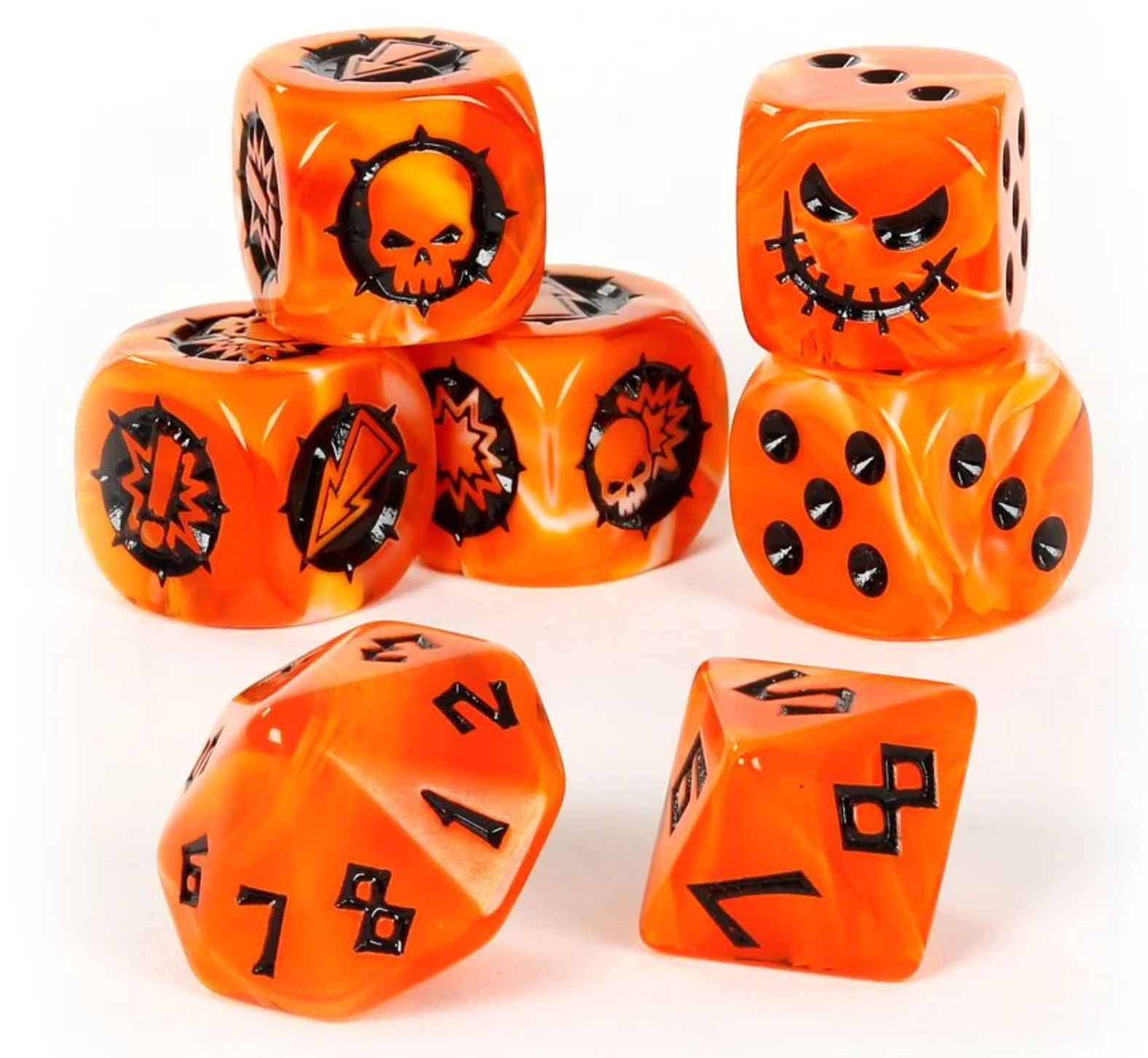 Blood Bowl Necromantic Horror Team Dice Set – Mythicos